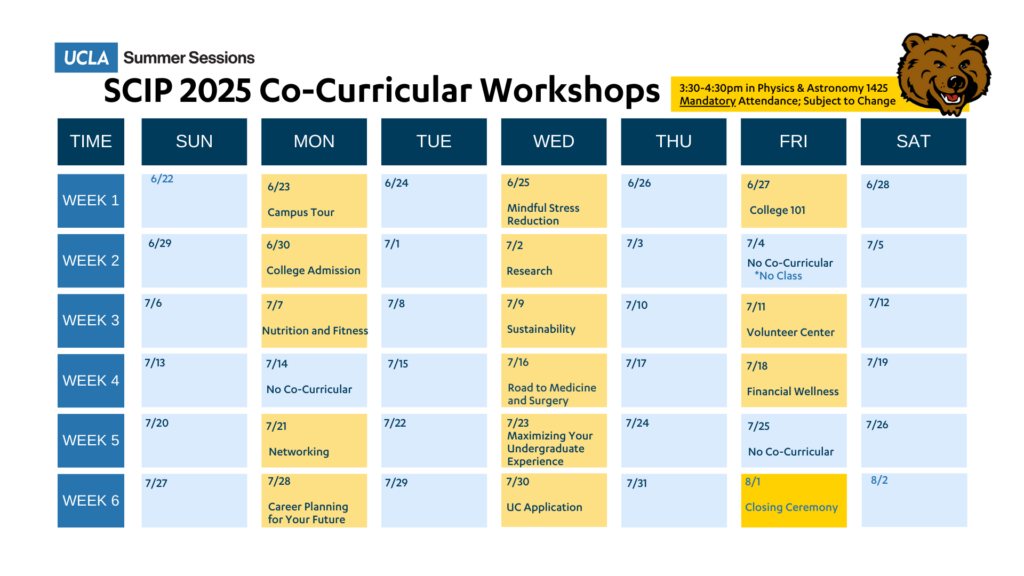 SCIP - UCLA Summer Sessions